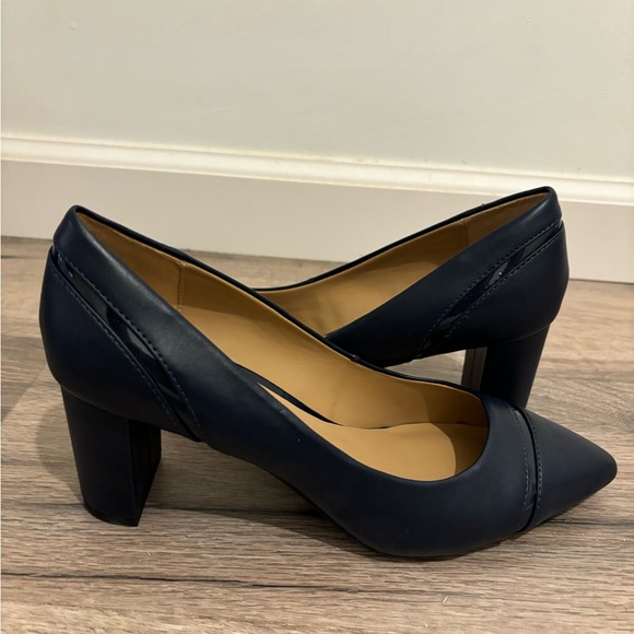 crown & ivy | Shoes | Navy Blue Heel | Poshmark